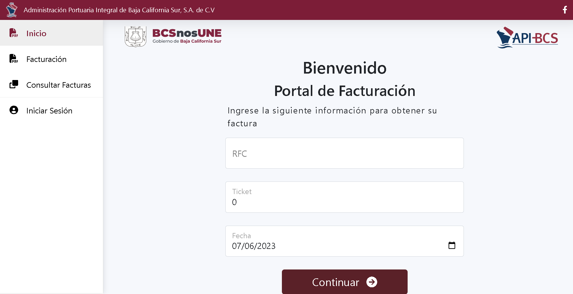 IMPLEMENTA API-BCS NUEVO SISTEMA DE FACTURACIÓN EN LÍNEA – Gobierno de Baja California Sur