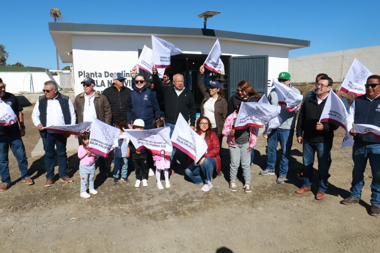 ENTREGA GOBERNADOR DE BCS NUEVA PLANTA DESALINIZADORA EN ISLA NATIVIDAD ...